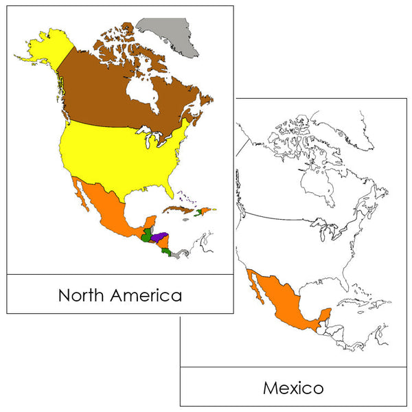North America Deluxe Continent Bundle - Montessori Print Shop